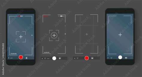 Phone Camera Video And Photo Screen Settings Digital Camera Interface