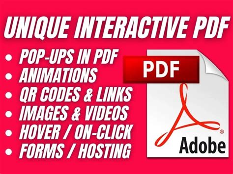A Fantastic Interactive Pdf With Clickable Popups Upwork