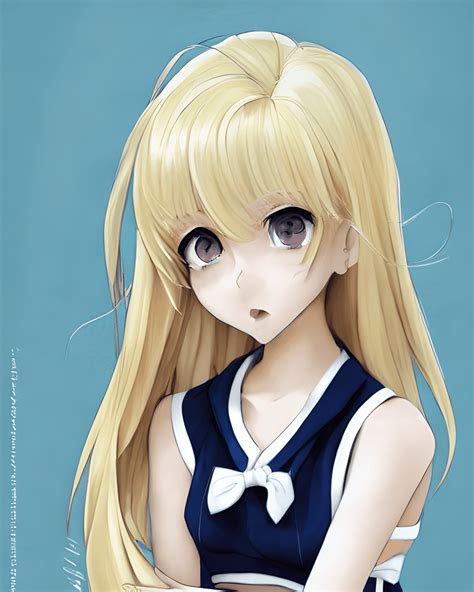 Anime Girl With Short Blonde Hair