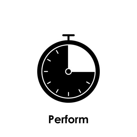 Timer Stopwatch Perform Vector Icon Illustration 23038581 Vector Art At Vecteezy