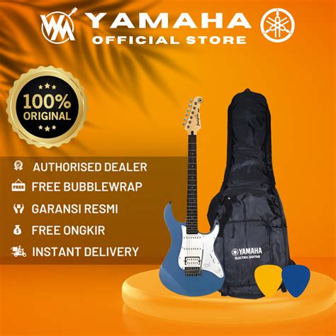 Jual Yamaha Gitar Electric Listrik Pacifica J Lake Placid Blue LPB Softcase Pick