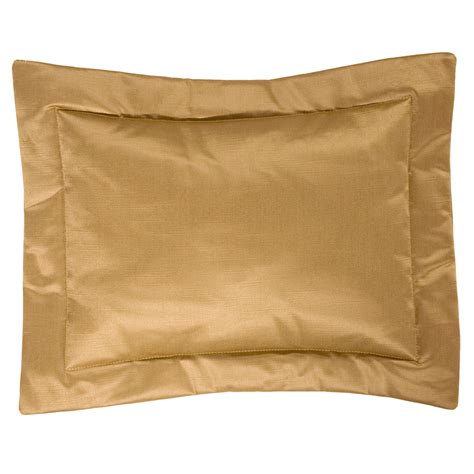 Kalinjar Flanged Pillow Dark Gold Rectangle Touch Of Class