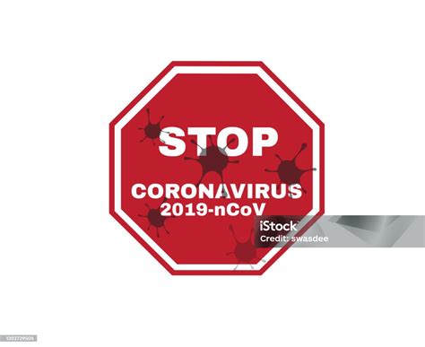 바이러스 얼룩은 중지 코로나바이러스 또는 2019ncov 바이러스 감염 표지판 바이러스 발생 보호 개념 기호 기호 배경 벡터
