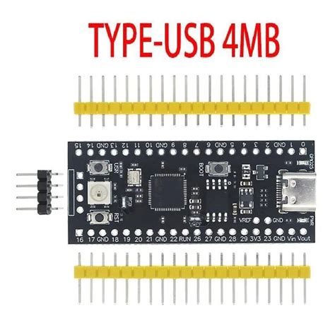 Raspberry Pi Pico Board Rp2040 Type C 4mb модуль купить с доставкой