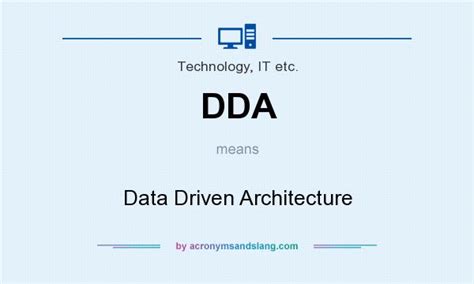 Dda Data Driven Architecture In Technology It Etc By