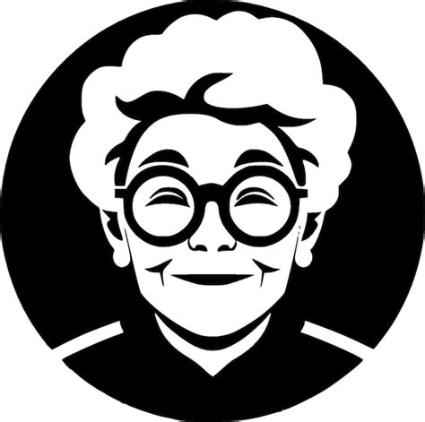 Premium Vector Grandma Minimalist And Simple Silhouette Vector