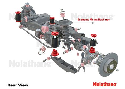 Nolathane Rear Subframe Mount Bushing Kit 2008 Pontiac G8 Gt And 2