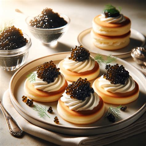 Blinis à la mousse de foie gras