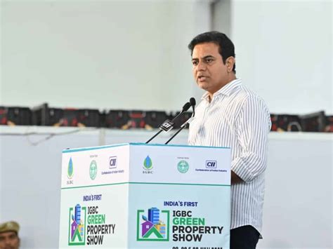 Hyderabad Ktr Inaugurates Igbcs Green Property Show At Hitex
