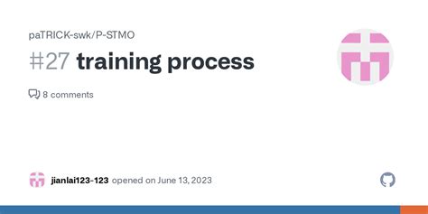 Training Process Issue Patrick Swk P Stmo Github