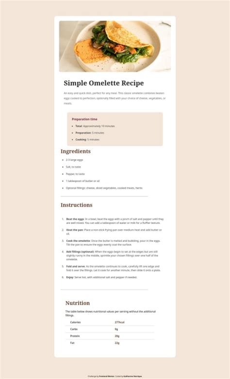 Frontend Mentor Recipe Page Using Html And Css Coding Challenge Solution