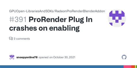 Prorender Plug In Crashes On Enabling Issue Gpuopen