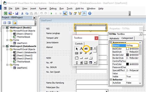 Tutorial Membuat Form Entri Data Menggunakan Excel Simple Words For