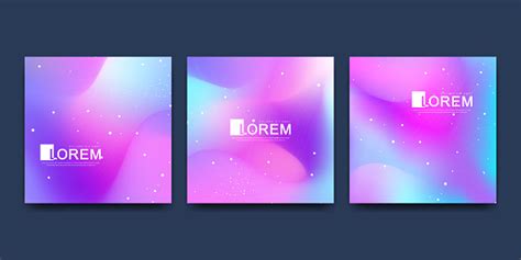 브로셔 커버 배너에 대 한 현대 벡터 템플릿입니다 추상 유체 3d 모양 벡터 유행 액체 색상 배경 설정 합니다 컬러 유체 그래픽 구성 그림 0명에 대한 스톡 벡터 아트 및