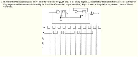 Solved Points For The Sequential Circuit Below Fill In Chegg