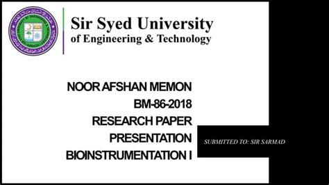 Bioinstrumentation Research Ppt
