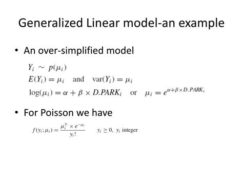 PPT Biostatistics Lecture Generalized Linear Models PowerPoint Presentation ID