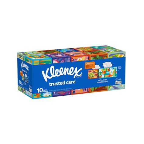 Kleenex 2 Ply Facial Tissue Flat Box