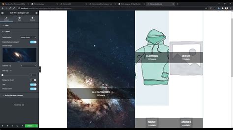 Woocommerce Category List Widget For Elementor Using Elementskit Youtube