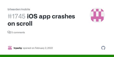 Crash When Scrolling In Settings On Ios 154 Bitwarden