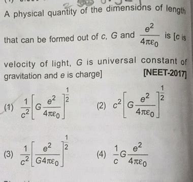 A Physical Quantity Of The Dimensions Of StudyX