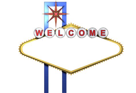 Las Vegas Sign Template Templates Hexagon