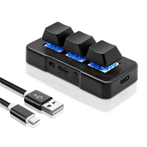 Key Mini Customized Keyboard Macro Progammable USB G Wireless BT Mode USB Type C Wired K