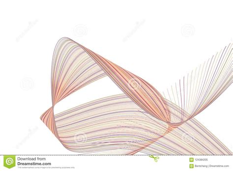 Color Abstract Line And Curve Geometric Pattern Generative Art Background Illustration Effect