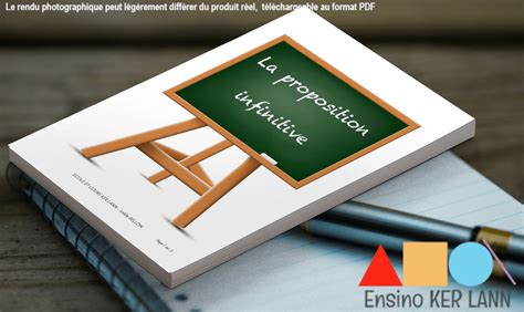 Mes Fiches Faciles La Proposition Infinitive Pdf Imprimable
