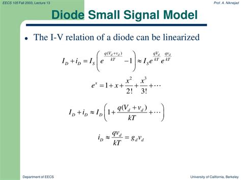 Ppt Lecture 13 Part I Mos Small Signal Models Powerpoint