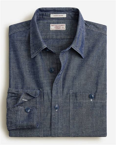 Jcrew Wallace And Barnes Naval Workshirt Japanese Selvedge Chambray