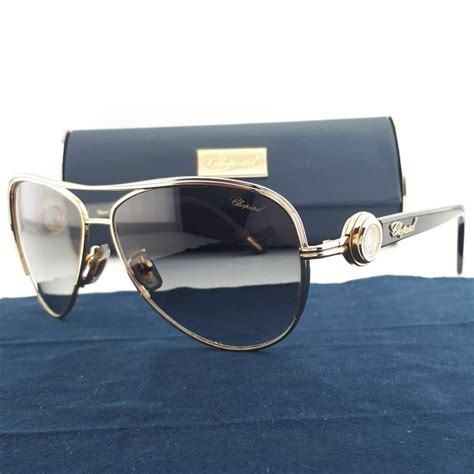 Chopard Aviator Gold Tone Full Rim With Floating Crystals Catawiki