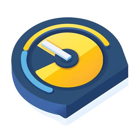 Premium Photo Isometric Minimalist Gauge Meter Icon For Credit Score