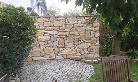 Mediterranean Garden With Stone Wall