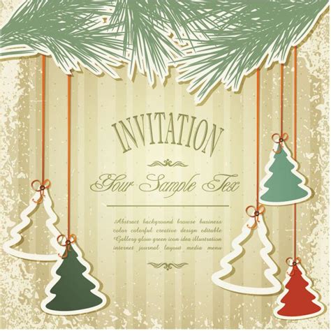 Christmas Cards Vector Free Vector Vector