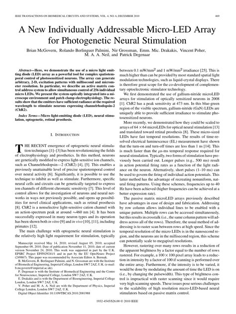 pdf a new individually addressable micro led array for photogenetic