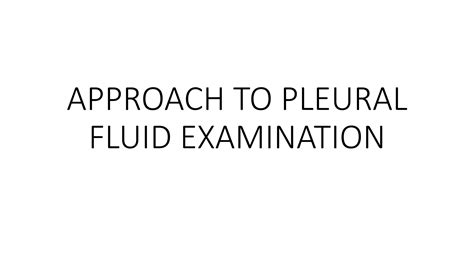 Serous Fluid Dr Shweta Autosaved Pptx