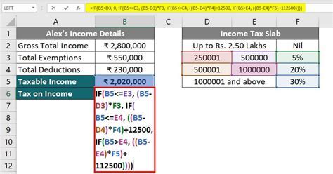 Excel Formula Simplify Your Income Tax Calculations University Innovation Hub