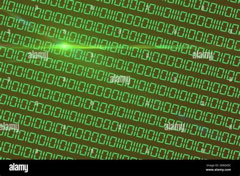 An Illustration Of Green Binary Code Background Stock Photo Alamy