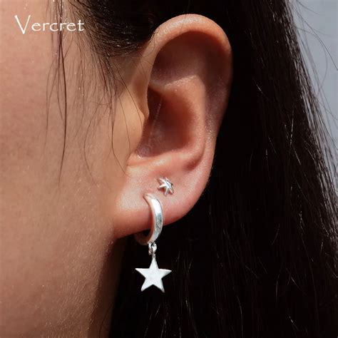 Silver Small Hoop Earrings Mini Cartilage Endless Hoop Earrings For