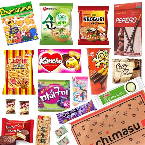 Asian Savoury Snack Box Hamper By Chimasu Includes Japanese Korean