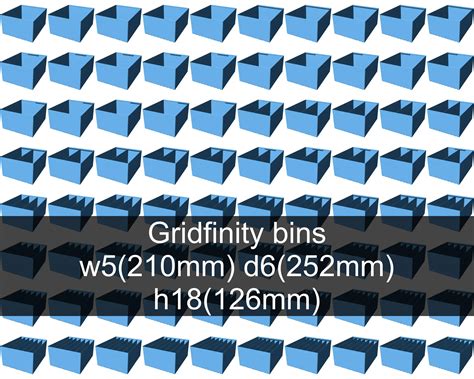 Gridfinity Cups Height 18 130mm Collection Por Max Descargar Modelo