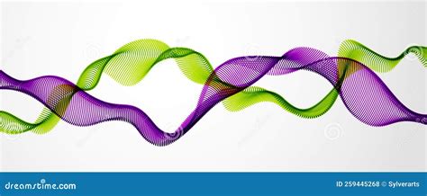 Dynamic Particles Mutual Sound Wave Flowing Double Dotted Curves