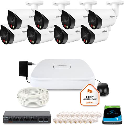 Zestaw Monitoringu IP DAHUA Kamer Tubowych Mpx Hurton Pl