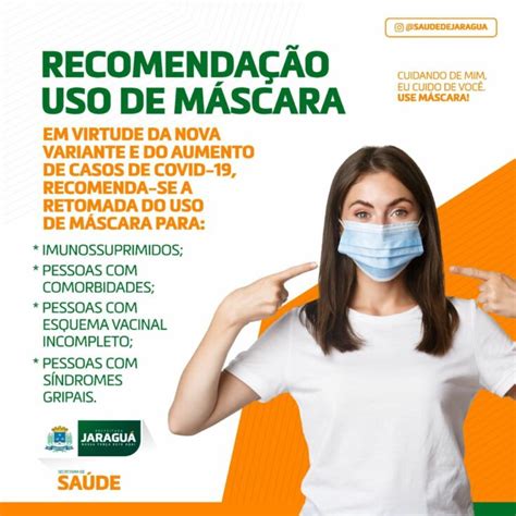 Atenção Para O Uso De Máscara Prefeitura Municipal De Jaraguá