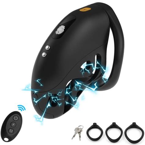 Shame Mens Chastity Remote Electrocuted Penis Cock Lock Cage Device Sex Toys Us Ebay