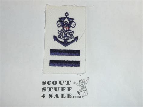 Sea Scout Rank Patch Ordinary On White Twill 1950s