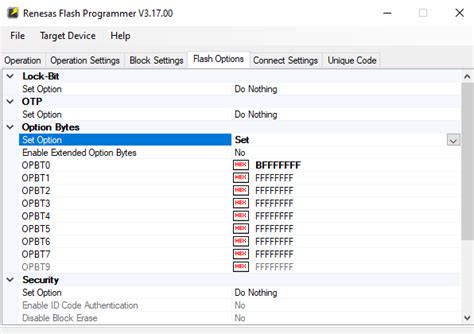 After Flashing The Rh850 With Renesas Flash Programmer The Mcu Does
