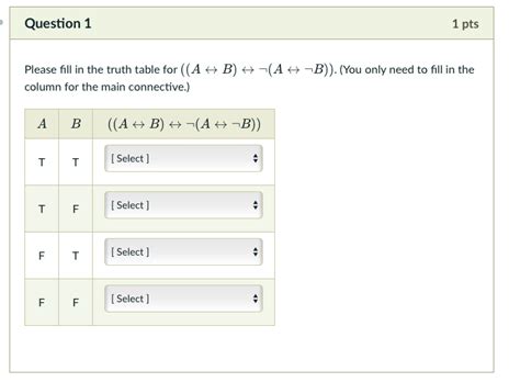 Solved Question Please Fill In The Truth Table For Chegg