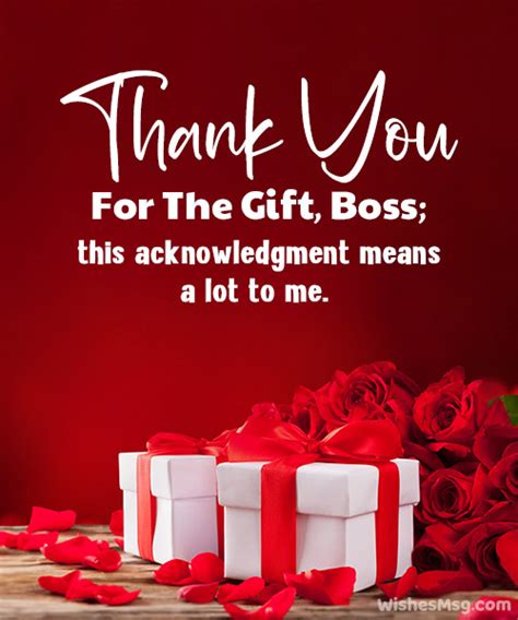 Thank You Note For Boss Gift Images Photos Mungfali